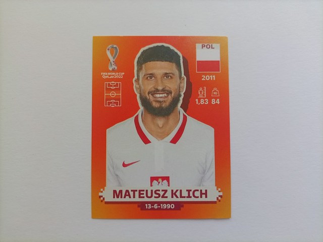 QATAR 2022 FIFA WC - Panini - Sličica br. POL11