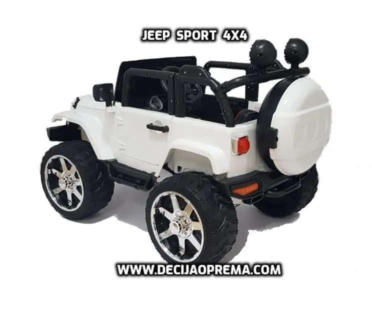 Jeep Sport 4 X 4 auto na akumulator za decu beli