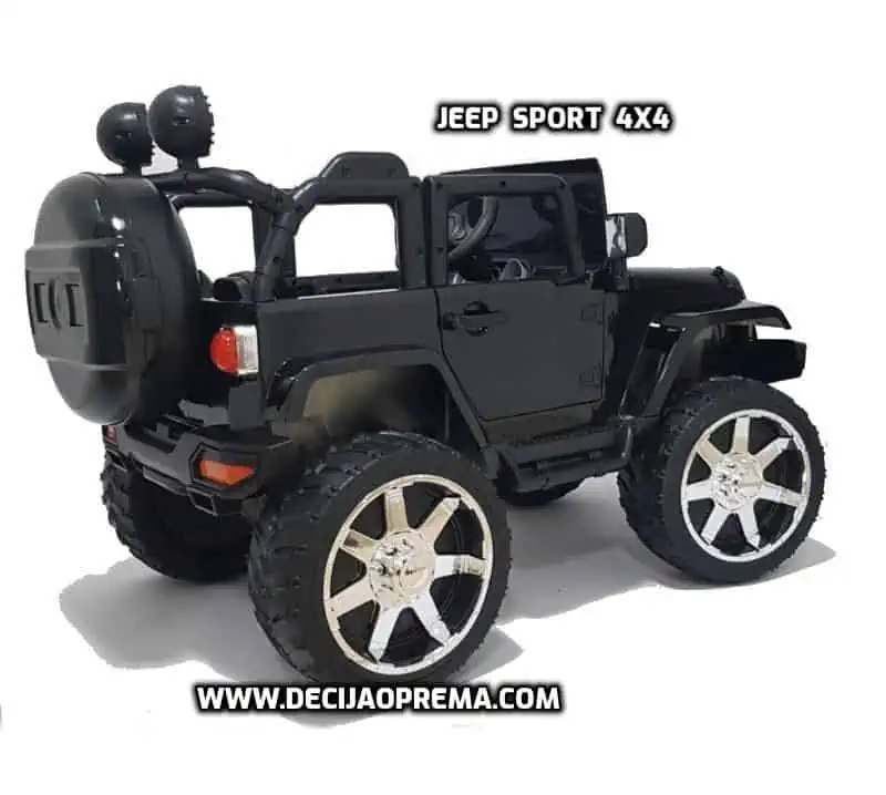 Jeep Sport 4 X 4 auto na akumulator za decu Crni