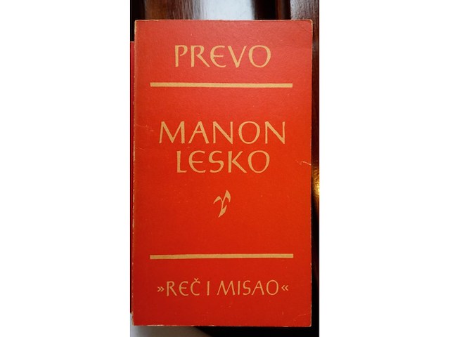 Reč i misao / MANON LESKO. Prevo