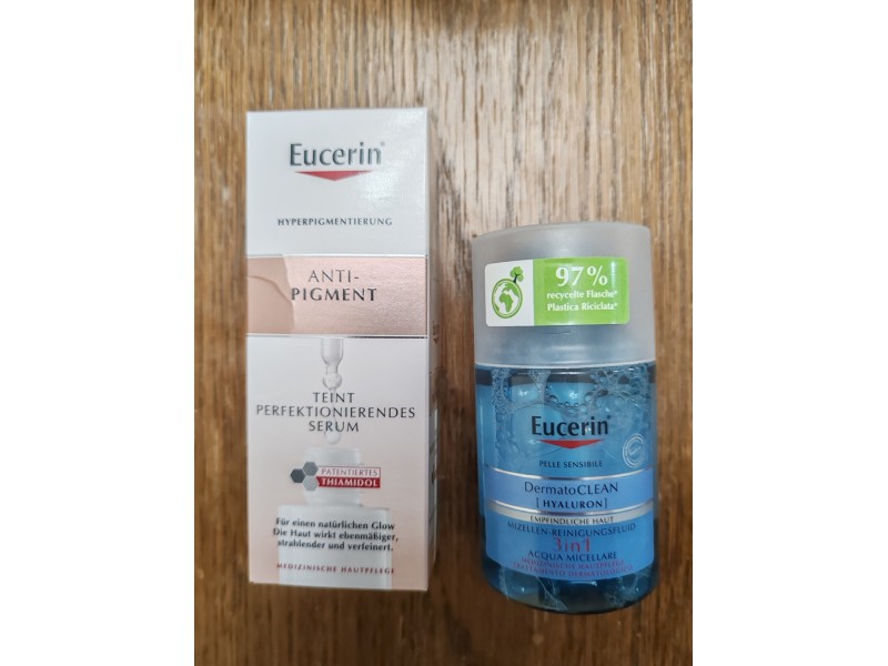 EUCERIN anti pigment serum + micelarna NOVO