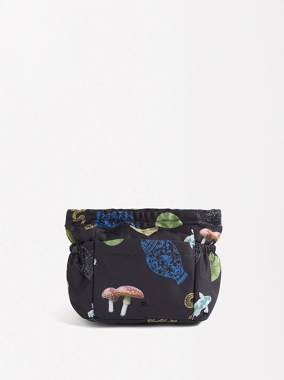 Printed Nylon Cosmetic Bag