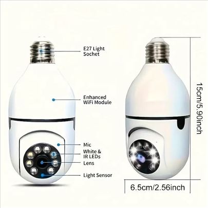 Kamera Sijalica WiFi E27 Grlo