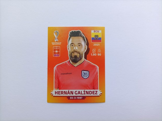 QATAR 2022 FIFA WC - Panini - Sličica br. ECU2