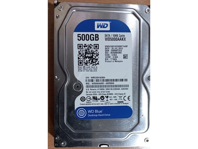 HDD 3,5 WD 500GB SATA