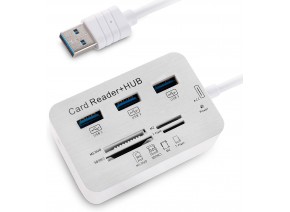 USB Hub 3.0/3.1 + Card Reader USB-A