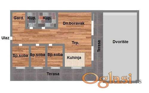 Cetvorosoban, 95m2 Bulevar Evrope