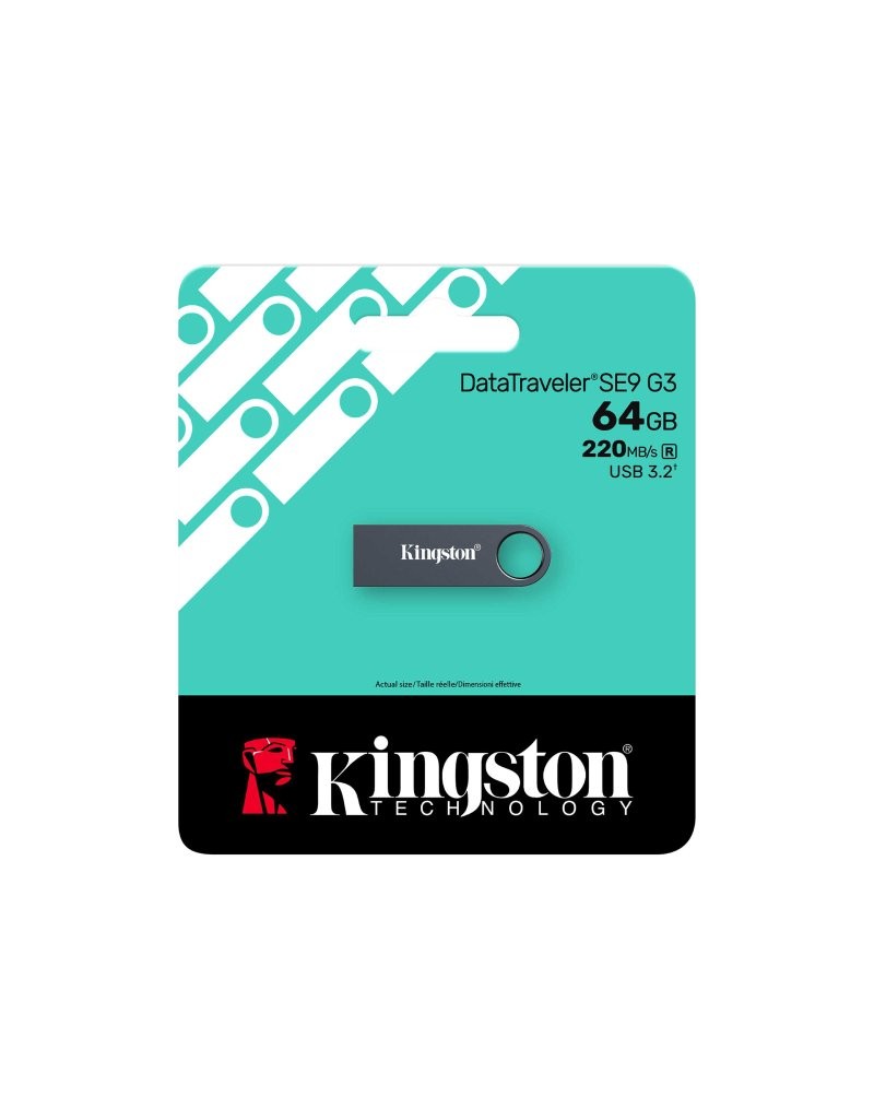 KINGSTON 64GB DataTraveler SE9 G3 USB 3.2 Gen1 KE-U2X64-1AC