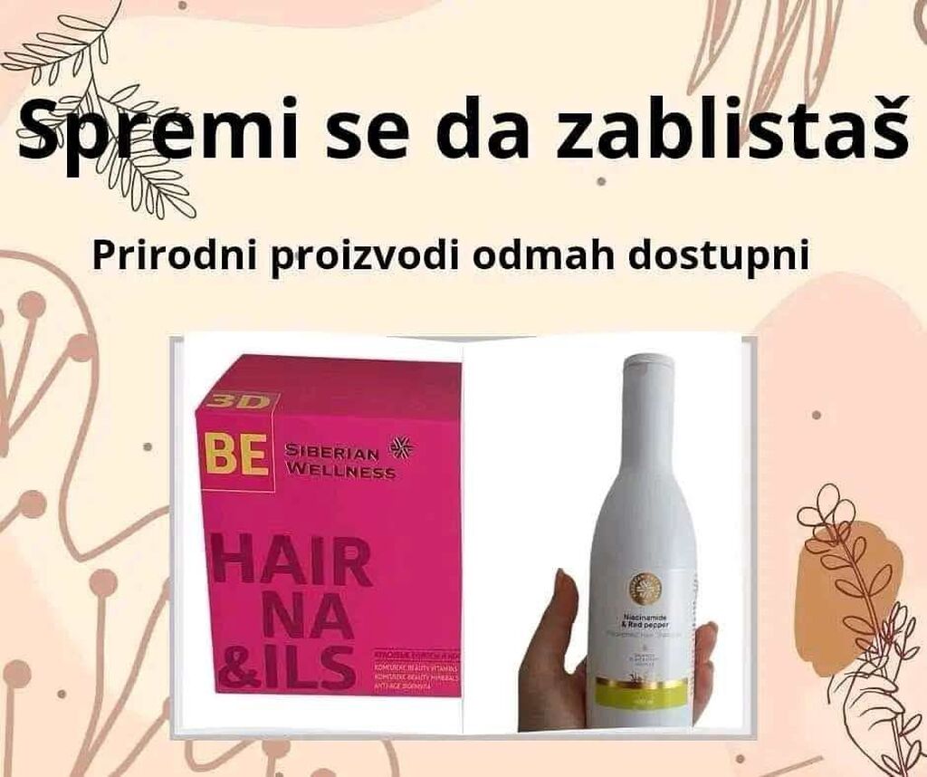 Hair & Nils i šampon za oštećenu kosu Obnovite kosu i nokte sa