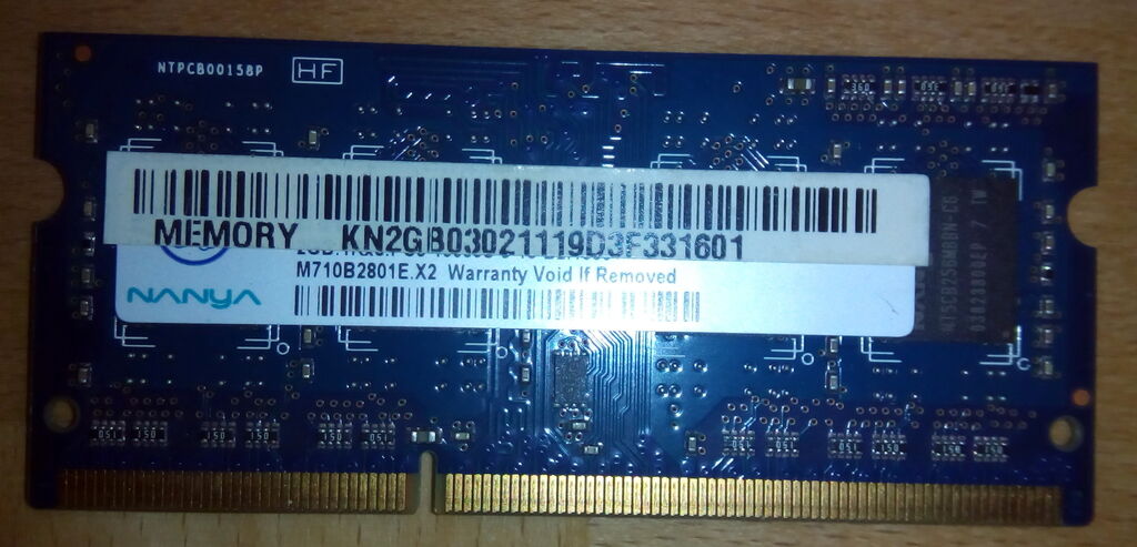 Memorija 2GB PC3-10600 DDR3 1600Mhz 204pin Memory RAM SO-DIMM