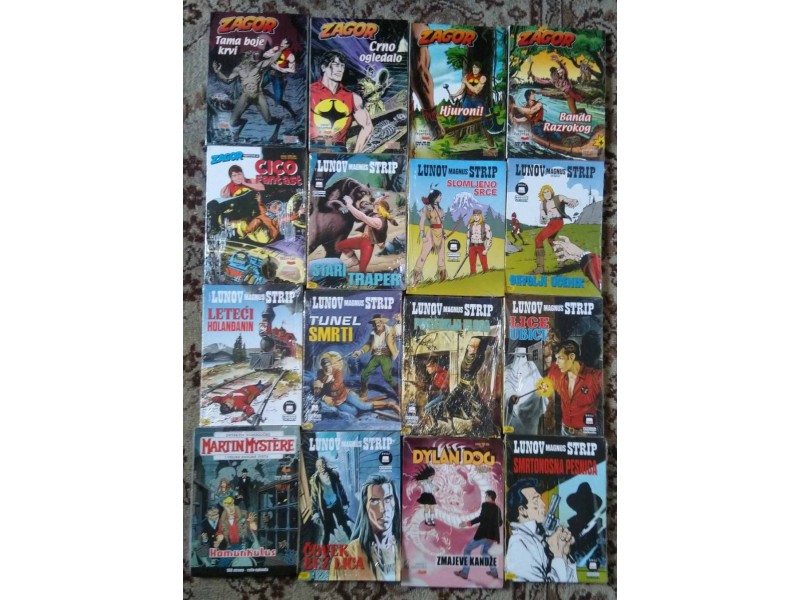 LOT 16 KOMADA ZAGOR, BLEK,KIT + POKLON ALAN FORD DRVOM