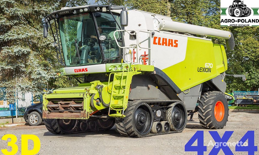 Claas LEXION 670 TT kombajn za žito