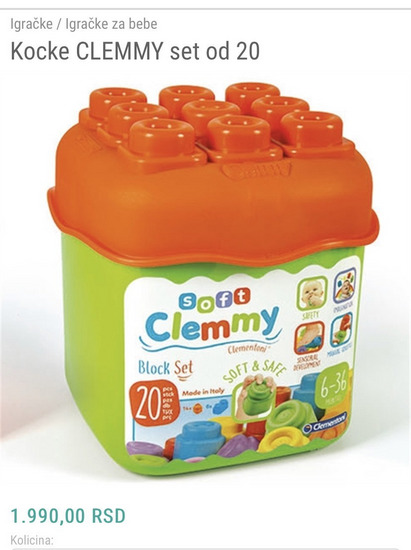 Clemmy soft kocke - RETKO