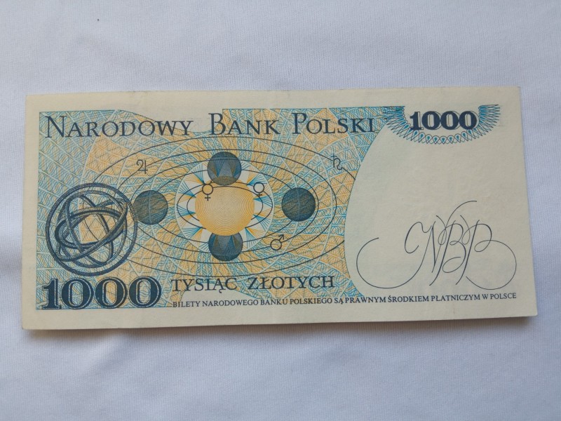 Пољска 1.000 злота,1982 год.ређе