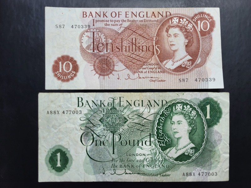 ENGLESKA, 10 Shillings - 1 Pound (1960-1977)