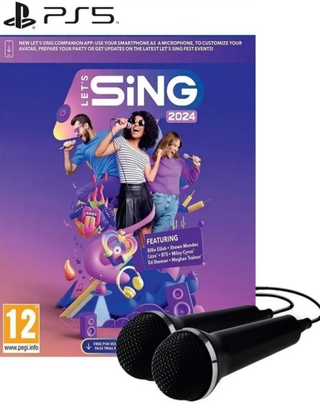 PS5 Lets Sing 2024 Double Mic Bundle