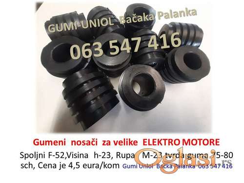 Gumeni nosači za ELEKTRO MOTORE velike snage