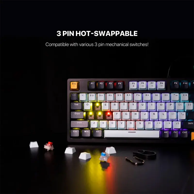 FANTECH Mehanička gaming tastatura MK890 RGB Atom 96 navy