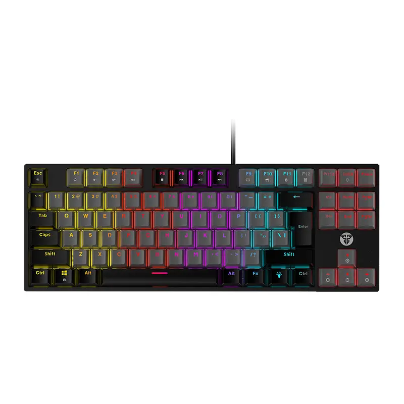 FANTECH Mehanička gaming tastatura MK876 RGB Atom TKL, Crna