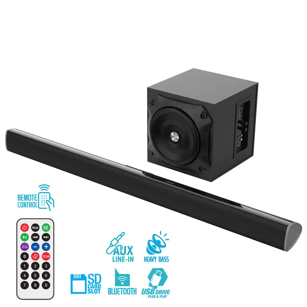 Bluetooth Soundbar JWD E-5005T, Crni