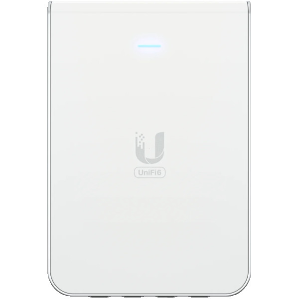 UniFi6 In-Wall. Wall-mounted WiFi 6 access point with a built-in PoE switch. ( U6-IW )