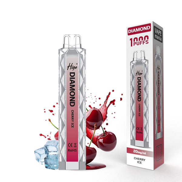 VAPE MANIA 1000 PUFFS Diamond CHERRY ICE 20mg