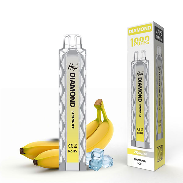 VAPE MANIA 1000 PUFFS Diamond BANANA ICE 20mg