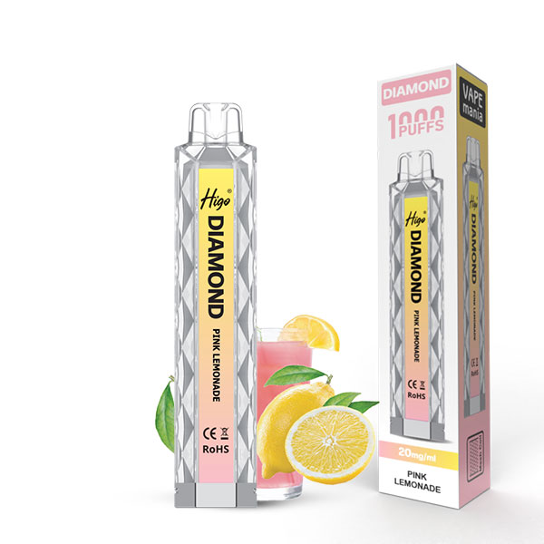 VAPE MANIA 1000 PUFFS Diamond PINK LEMONADE 20mg