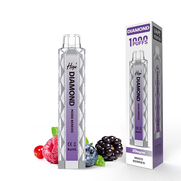 VAPE MANIA 1000 PUFFS Diamond MIXED BERRIES 20mg