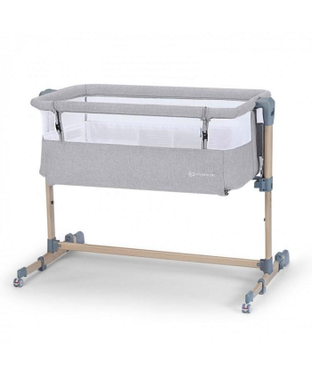 Kindekraft Neste Air kolevka za bebe Grey Light Melange Full Wood