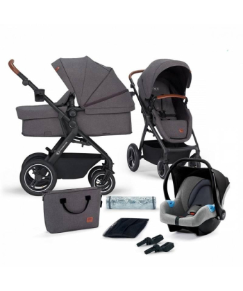 Kinderkraft B-Tour kolica za bebe 3 U 1 Dark Grey