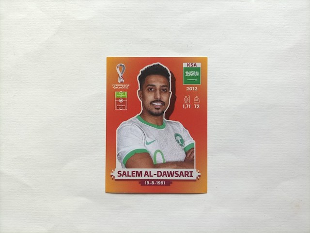 QATAR 2022 FIFA WC - Panini - Sličica br. KSA18