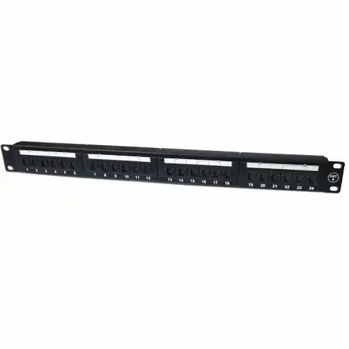 Patch panel 19/0.5U sa 24RJ-45 STP kat.6A Fully Shielded,SP6a-24-0.5U