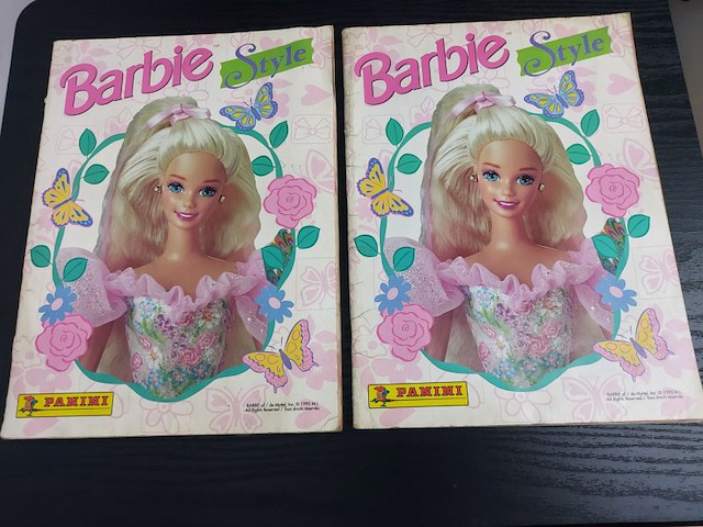 Barbie Style, Panini, 1995. god.Ex Yu Album 2 komada