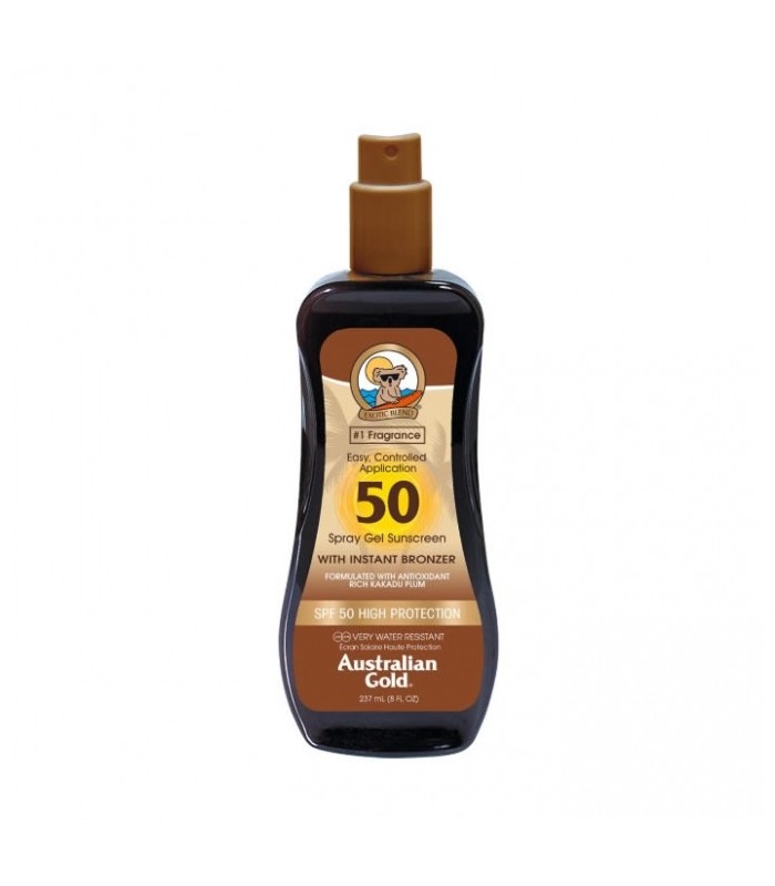 SPF 50 Spray Gels vith Bronzer