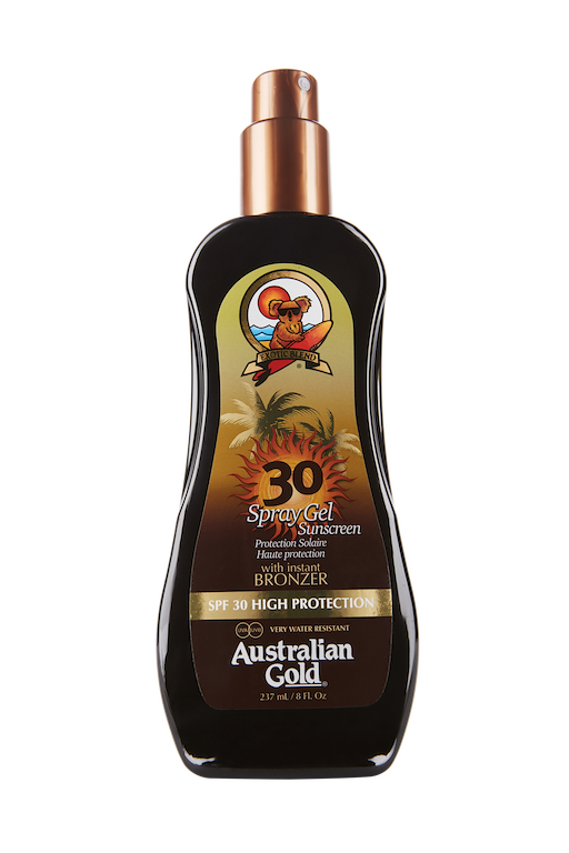 SPF 30 Spray Gels vith Bronzer