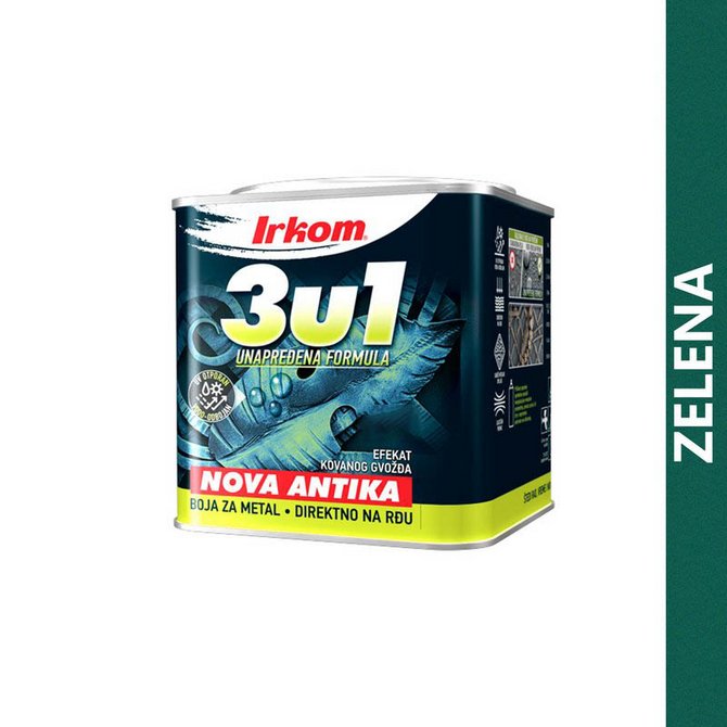 IRKOM 3 u 1 antik zelena 1kg