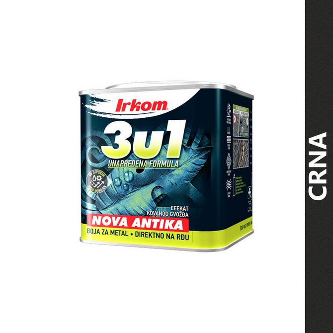 IRKOM 3 u 1 antik crna 1kg