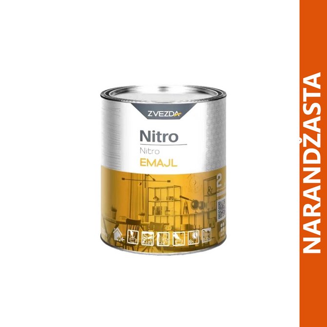 ZVEZDA nitro emajl za drvo i metal 0.75l orange