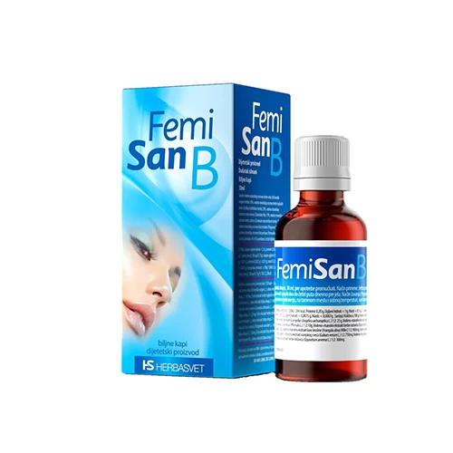 Femisan B® biljne kapi, 30ml