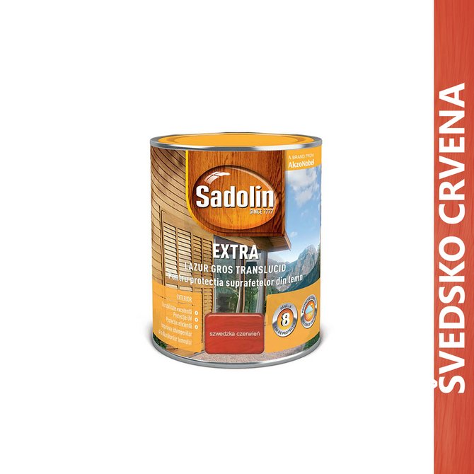 SADOLIN Extra sa voskom 0.75l švedsko crvena