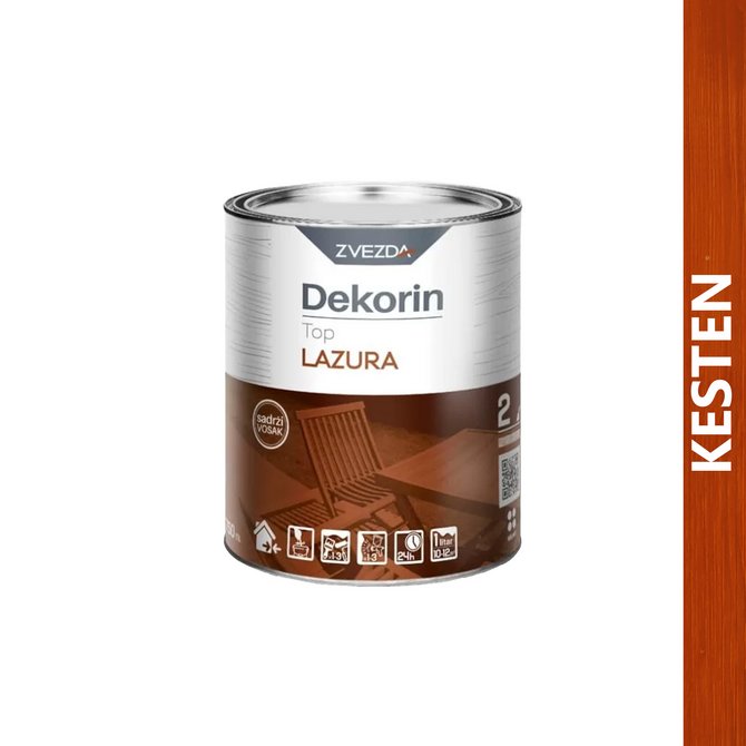 DEKORIN top lazura 0.75l kesten