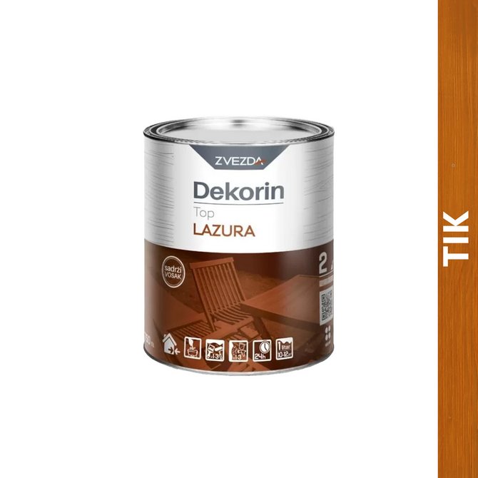 DEKORIN top lazura 0.75l tik