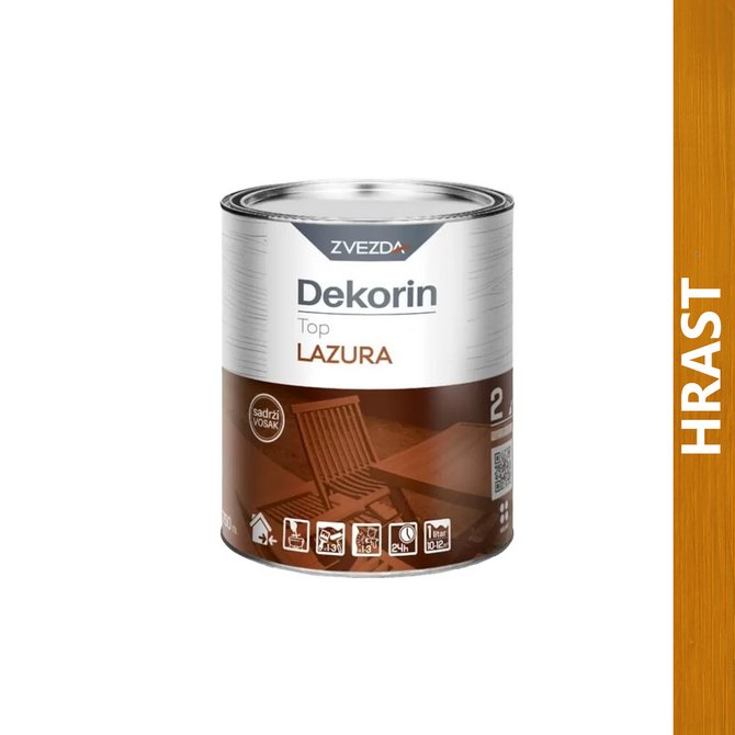 DEKORIN top lazura 0.75l hrast