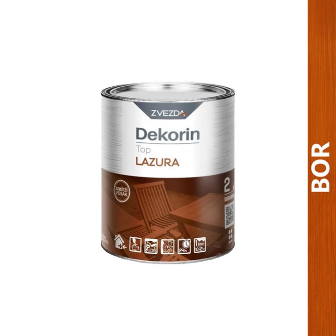 DEKORIN top lazura 0.75l bor