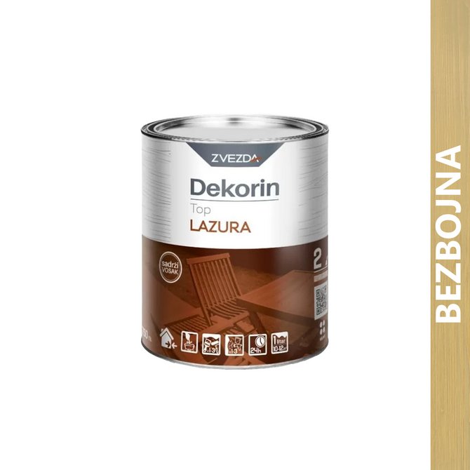 DEKORIN top lazura 0.75l transparetna