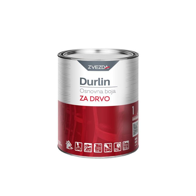 DURLIN osnovna boja za drvo 0.75l bela