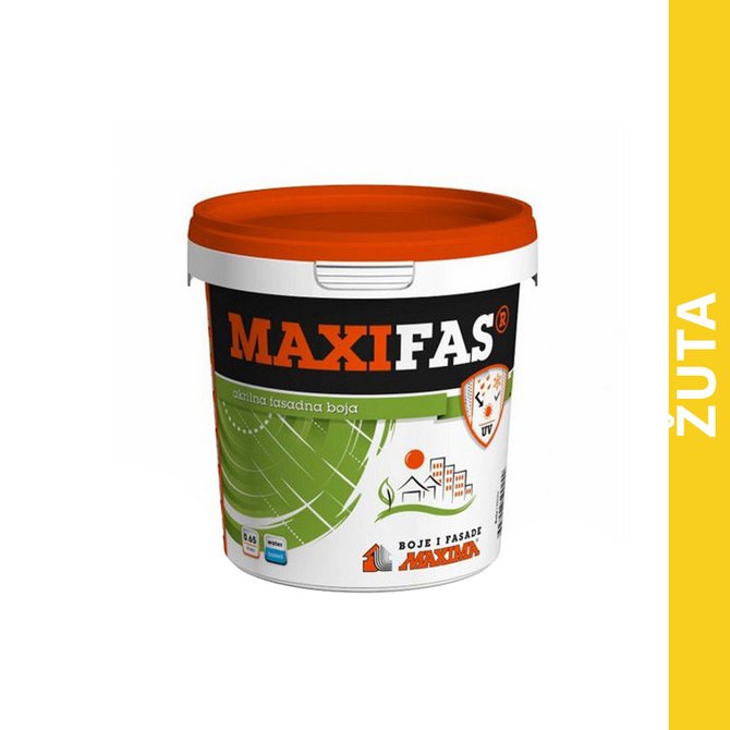 MAXIMA maxifas 0.65l žuta