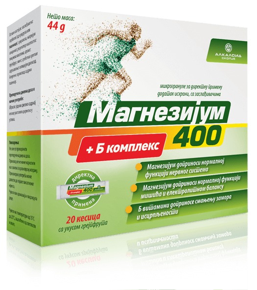 Magnezijum 400 + B Complex Alkaloid