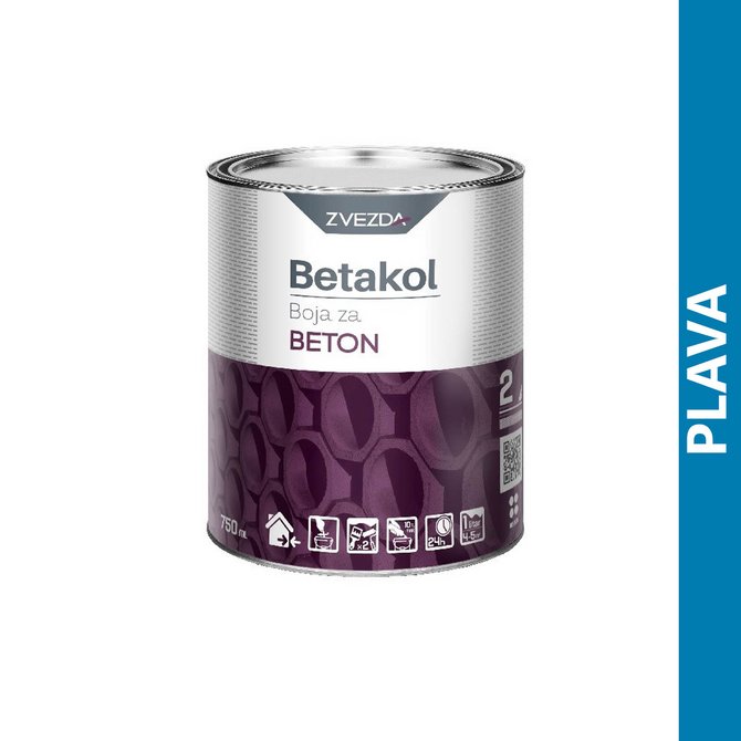 ZVEZDA betakol boja za beton 0.75l plava